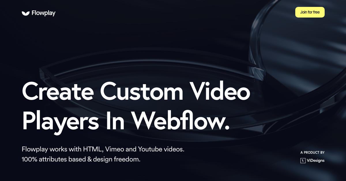 Flowplay | Media Player Library for Webflow - No-Code